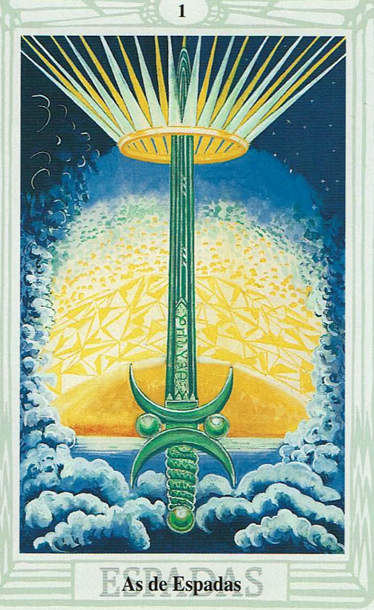 As de espadas - Aleister Crowley Tarot Thoth